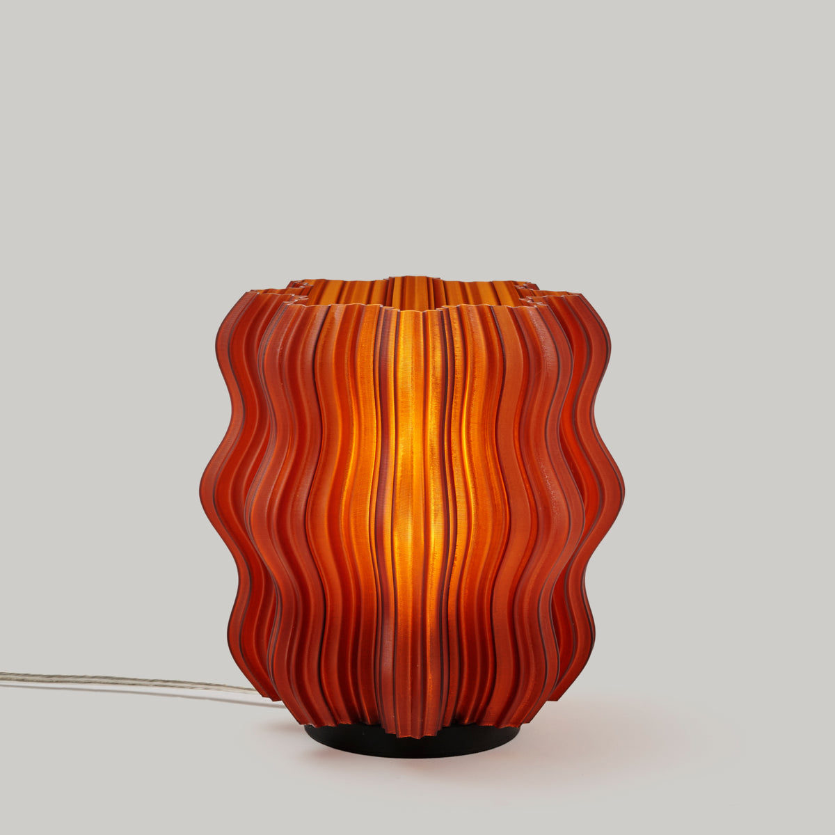 Wooj Mini Wavy Lamp | 3D Printed Recycled Plastic Table Lamp