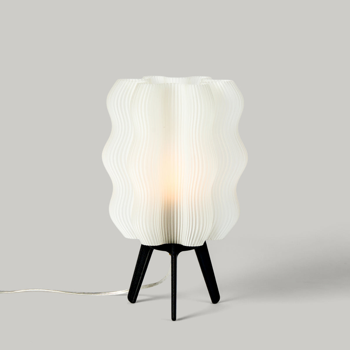 Wooj The Original Wavy Lamp | 3D Printed Designer Mid Century Table Lamp